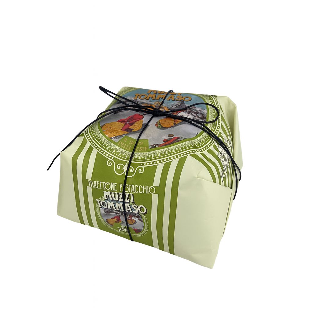 Panettone Pistache et Chocolat Noir 500g Muzzi